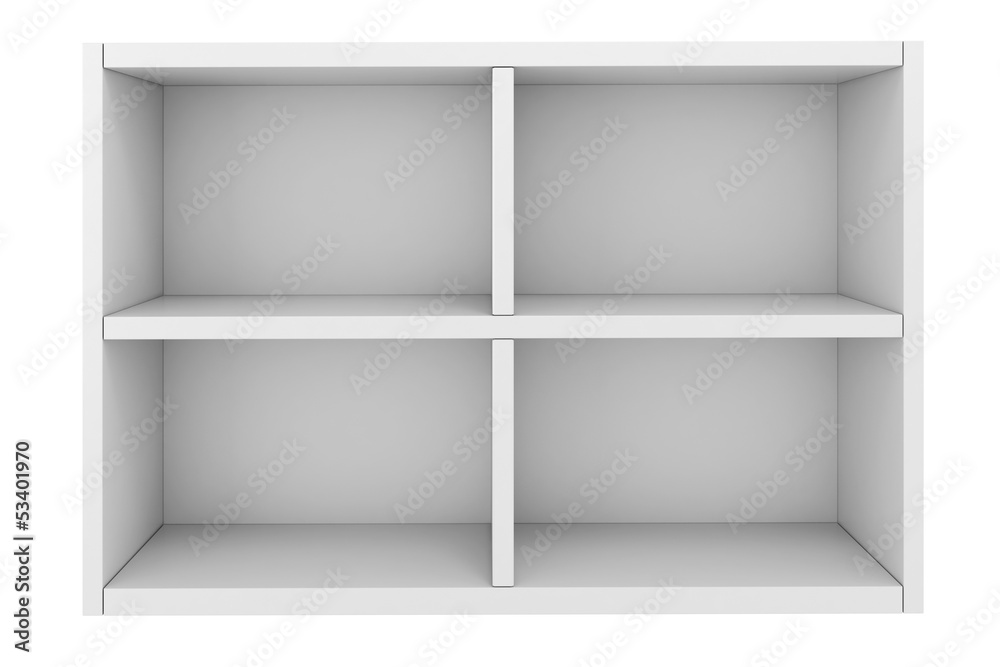 3d white shelf Stock Illustration | Adobe Stock