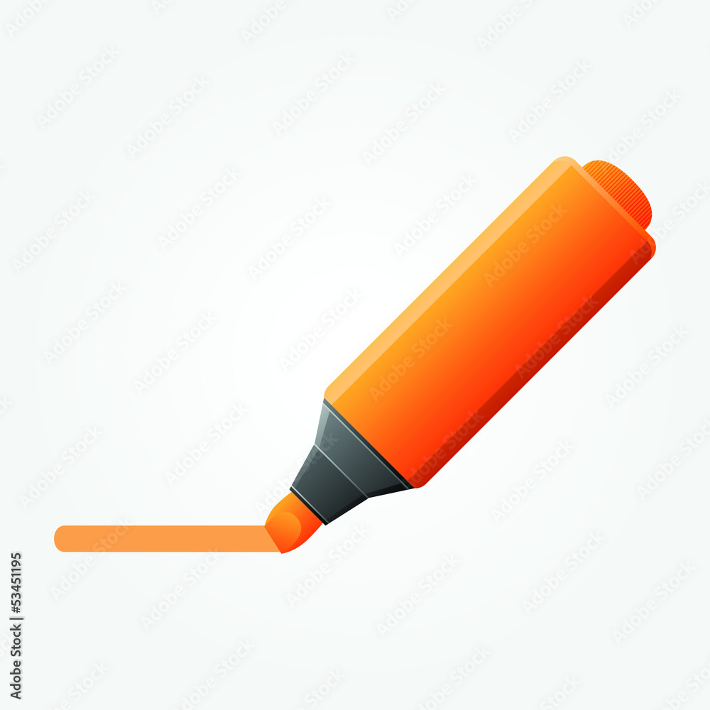 Realistic marker Stock Vector | Adobe Stock