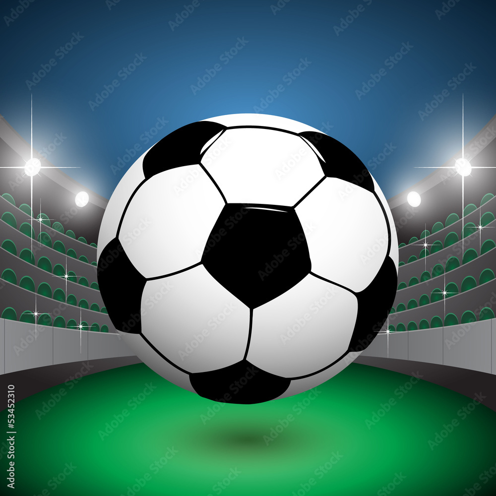 fussballfeld Stock-Vektorgrafik | Adobe Stock