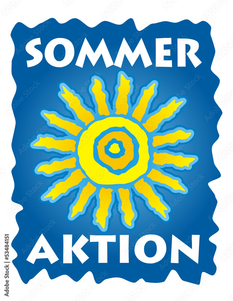 Sommer Aktion Symbol Stock-Vektorgrafik | Adobe Stock