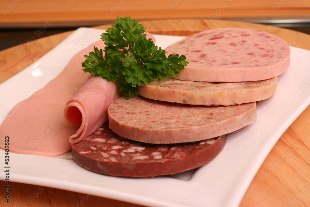 Wurstteller Stock-Foto | Adobe Stock