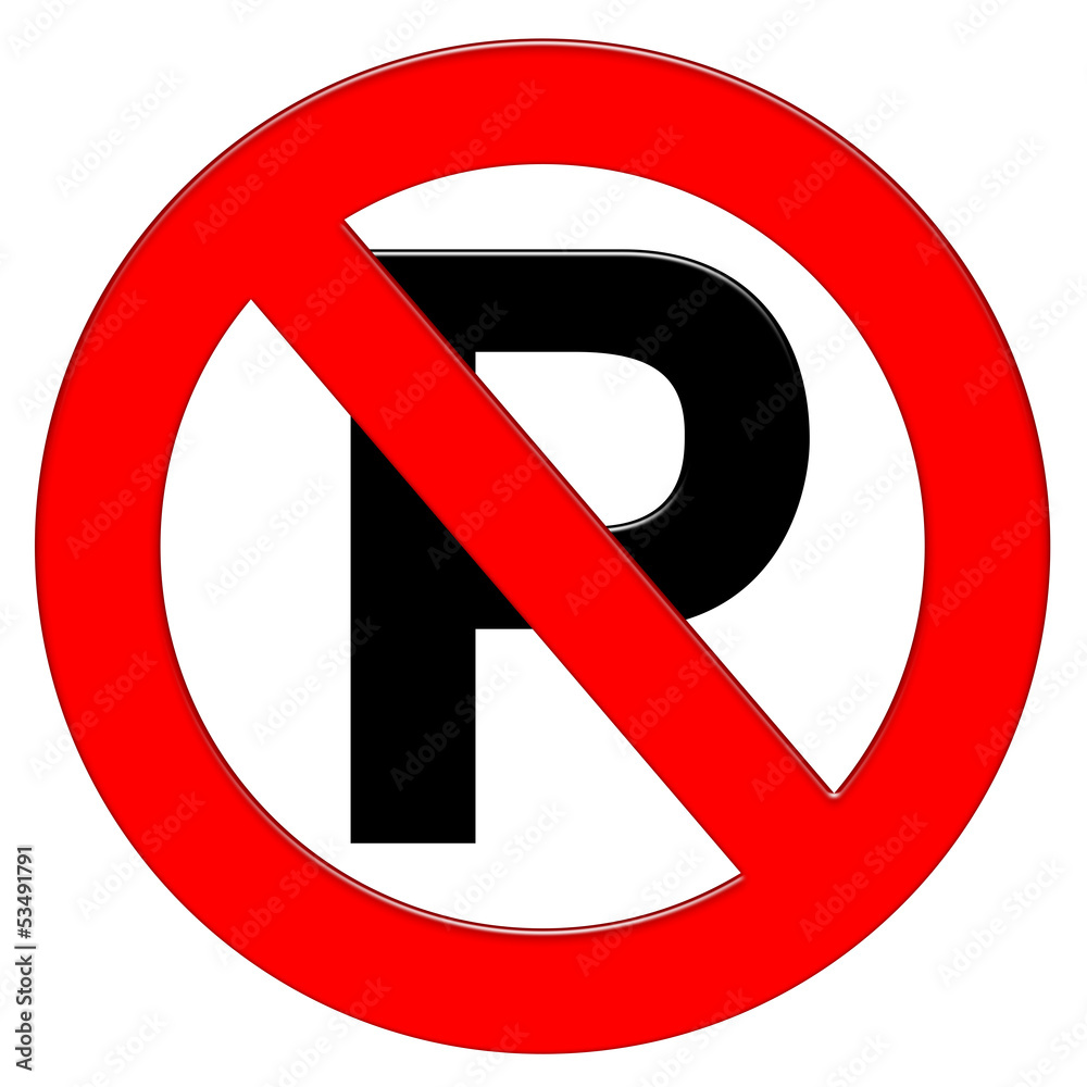 Divieto parcheggio Stock Illustration | Adobe Stock