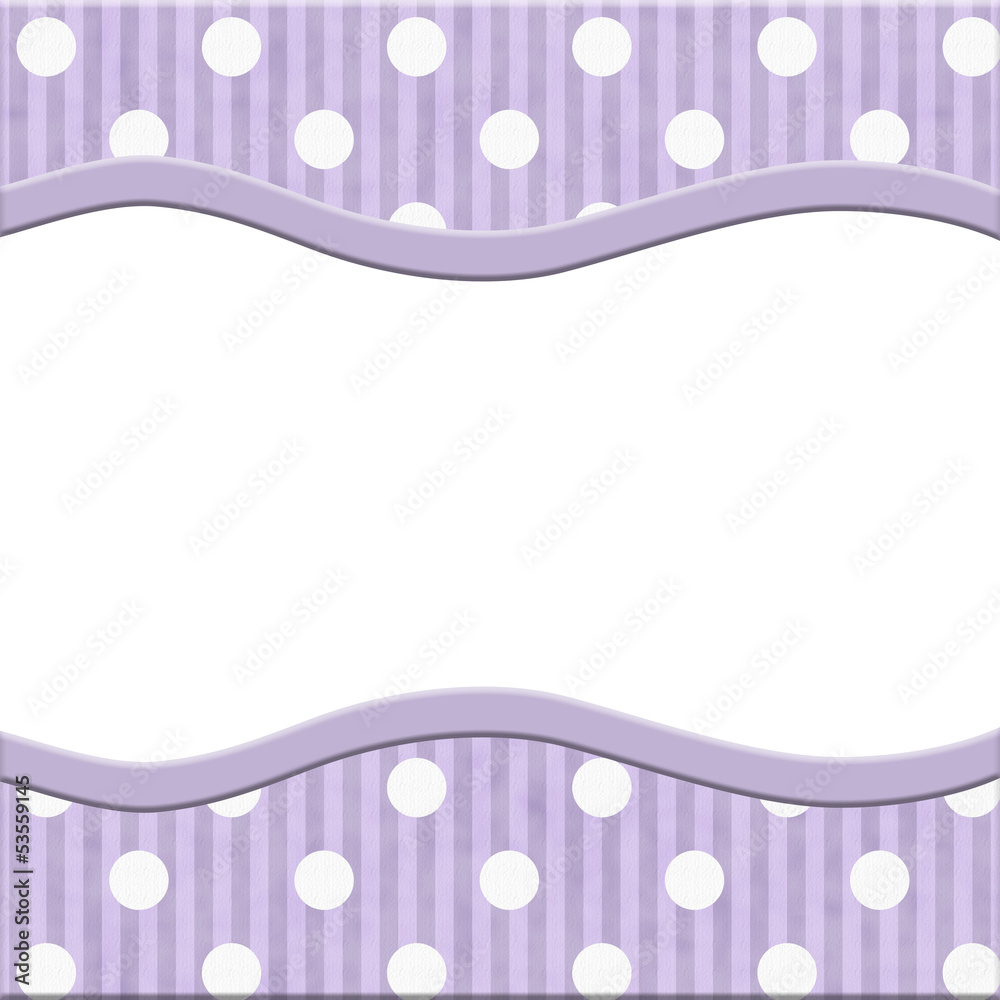 Purple Polka Dot Frame