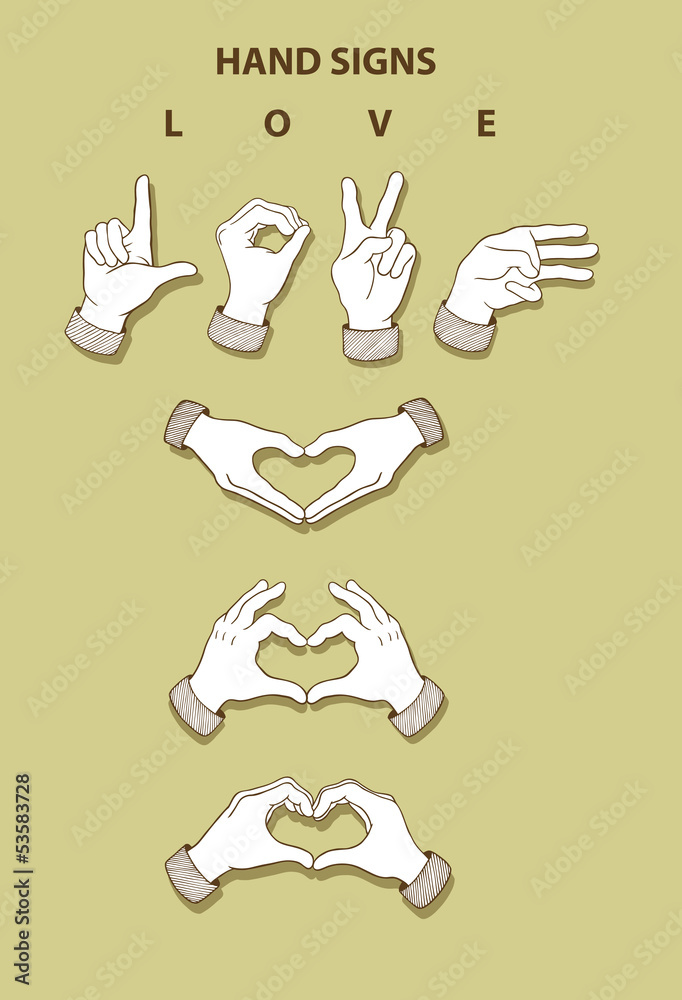 Love Signs With Hands