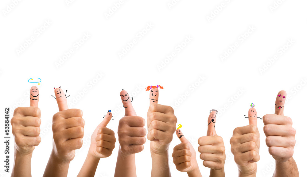 Daumen hoch Stock Photo | Adobe Stock