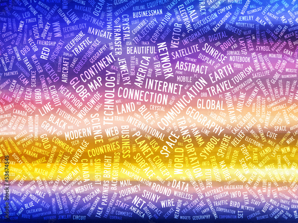 International word cloud Stock Photo | Adobe Stock