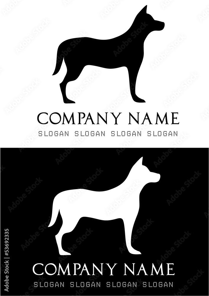 Dogs logo vector Stock Vector | Adobe Stock