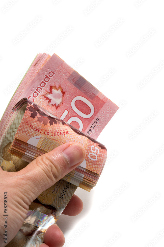 Canadian Money Stacks