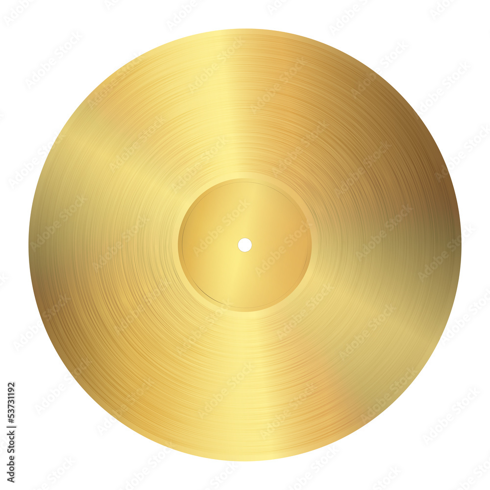 goldene Schallplatte Stock-Vektorgrafik | Adobe Stock