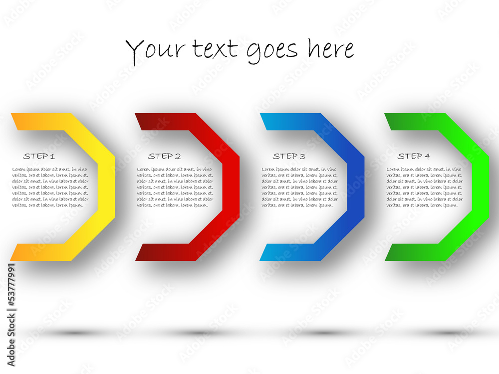 Octagon design background, step banners with shadow Stock Vector ...