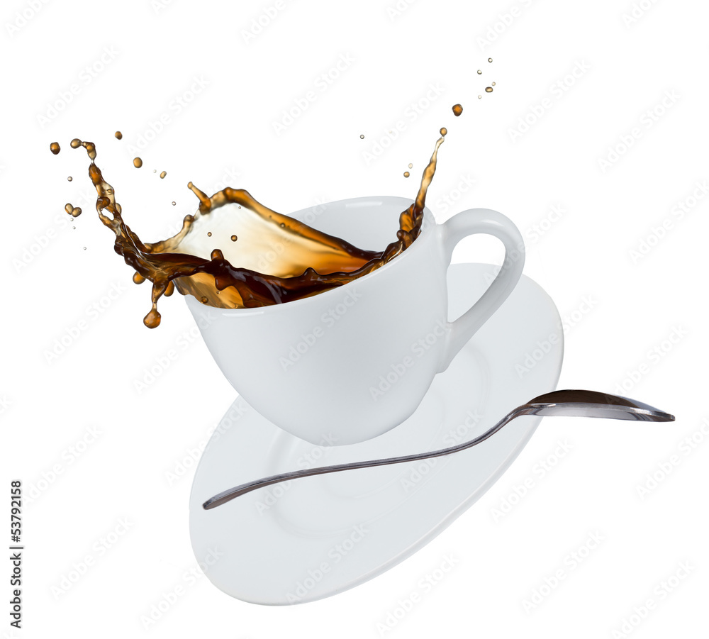 coffee splash Stock Photo | Adobe Stock