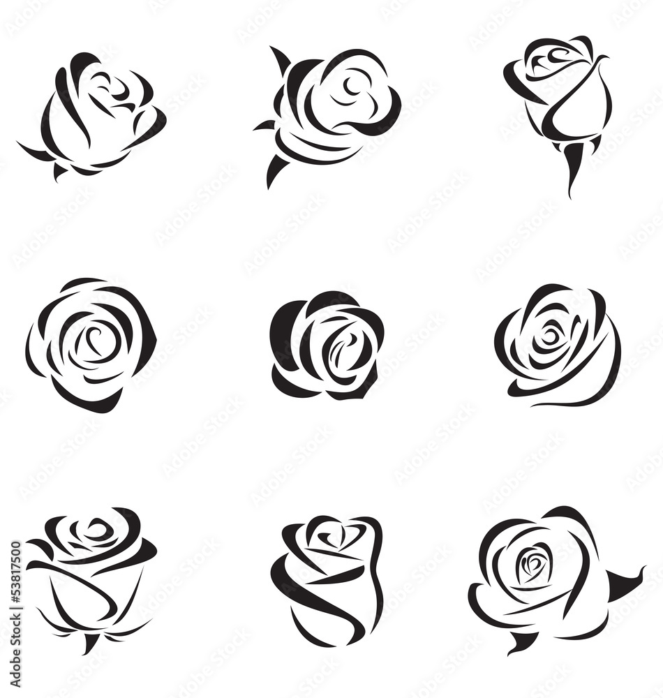 rose Stock Vector | Adobe Stock