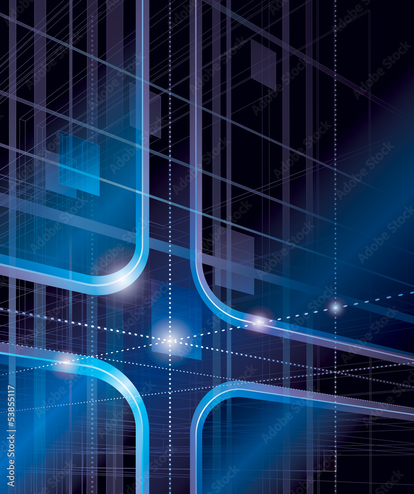 Abstract background technology blue background. Stock Vector | Adobe Stock