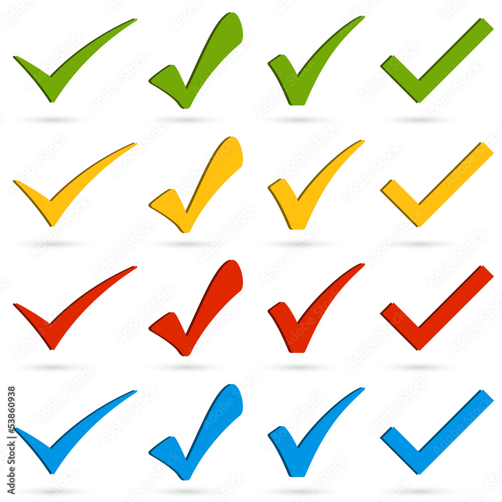 Set Haken Stock-Vektorgrafik | Adobe Stock