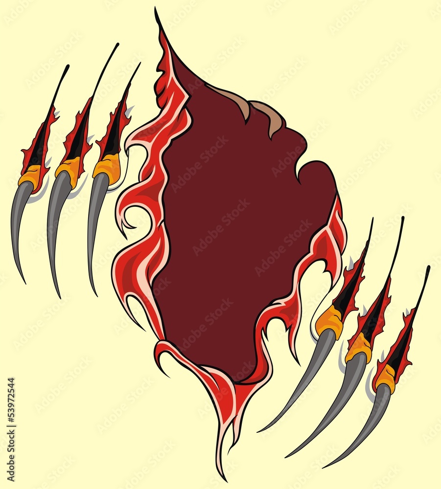 Eagle Claw Marks Vector