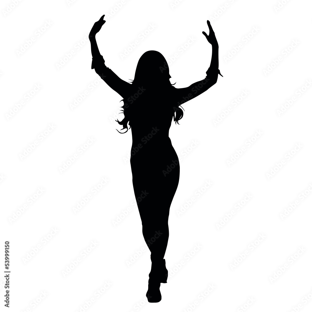 Frau Silhouette Vektor Illustration Stock Vector | Adobe Stock