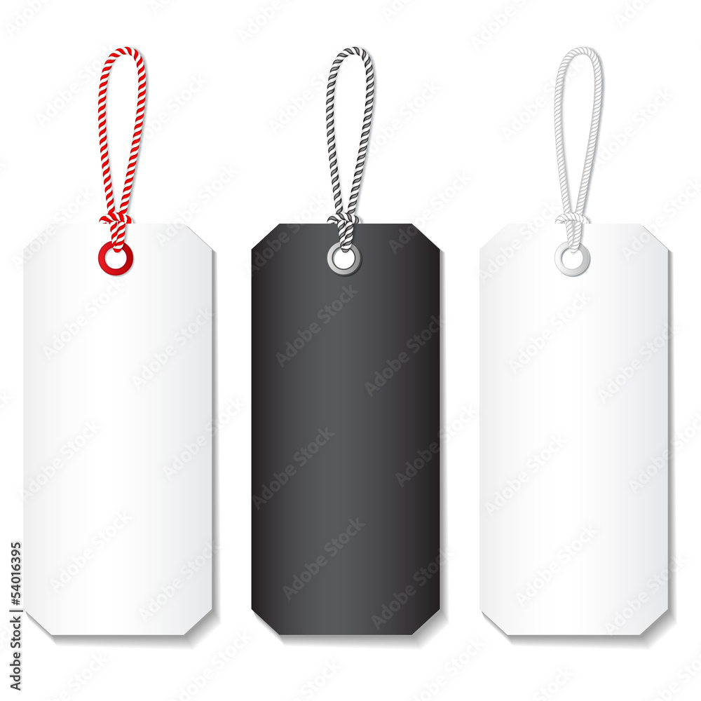 blank labels style vector set isolated Stock Vector | Adobe Stock