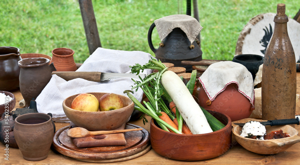 Foto Stock mittelalterliches Mahl | Adobe Stock