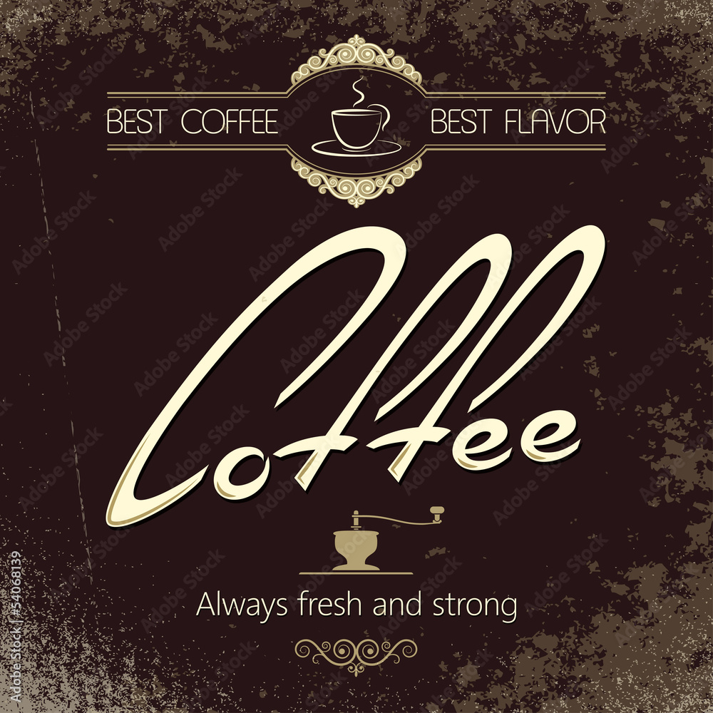 vintage coffee menu background Stock Vector | Adobe Stock