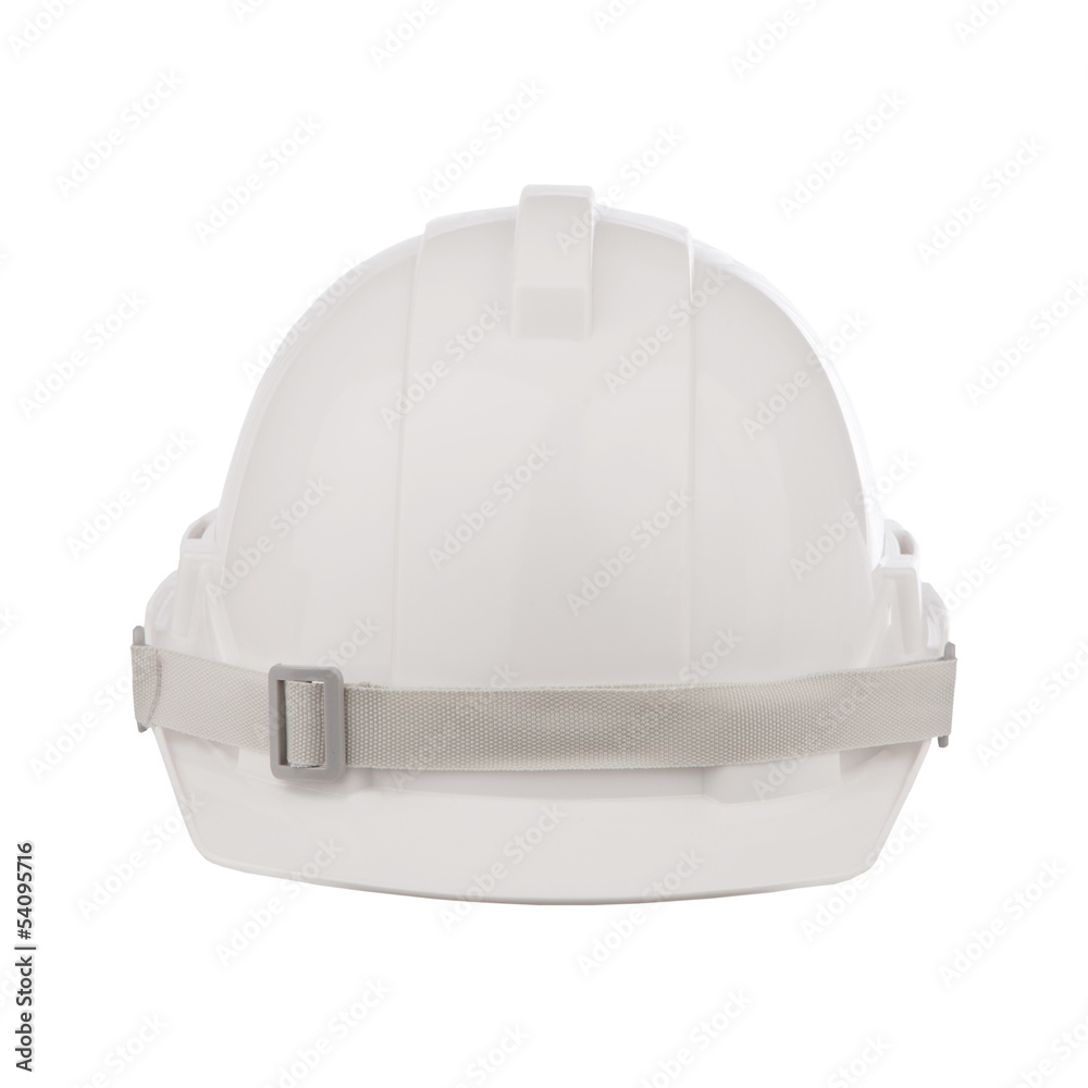 front view of safety helmet cap isolated white Stock Photo | Adobe Stock