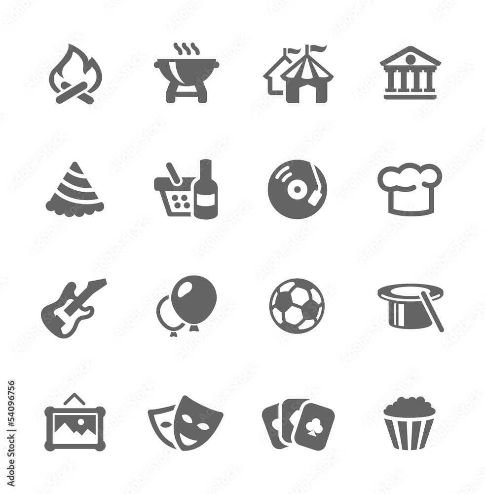 Event icons Stock Vector | Adobe Stock