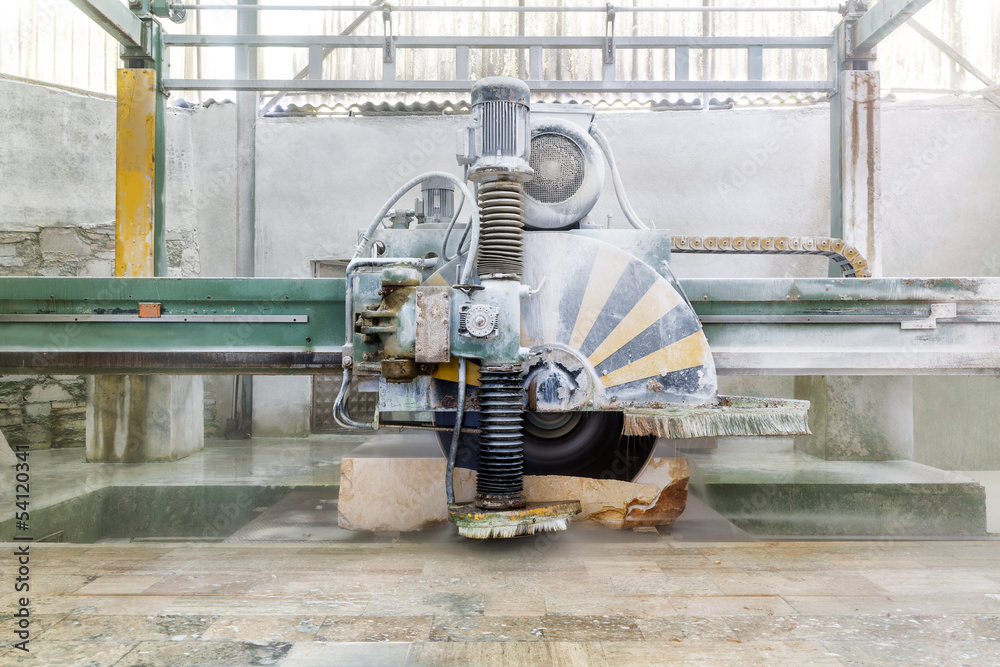 Marble Cutting Machine Stock Photo | Adobe Stock