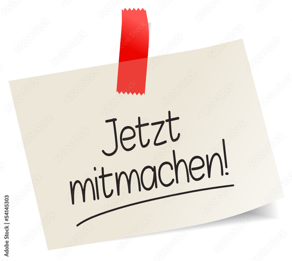 Jetzt mitmachen! Stock-Vektorgrafik | Adobe Stock