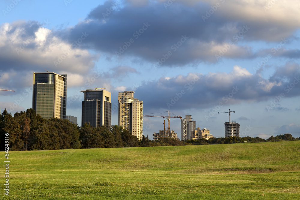 Park & Buildings Stock Photo | Adobe Stock