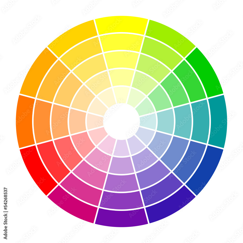 Farbkreis 12-farbig Stock Vector | Adobe Stock