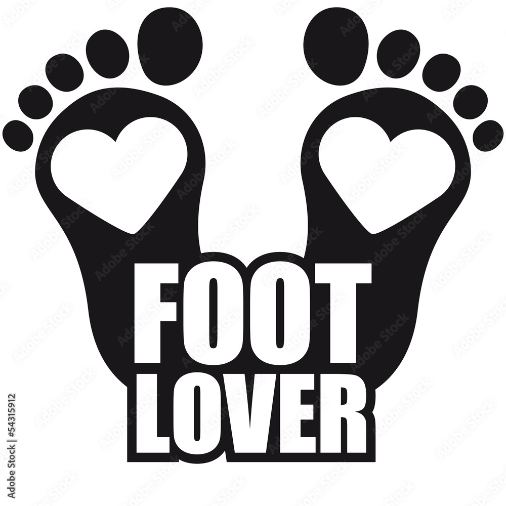 Foot Lover Stock-Illustration | Adobe Stock