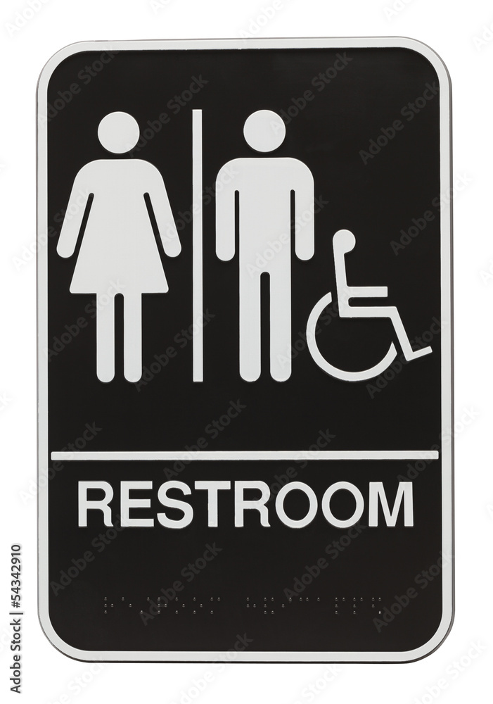 Restroom Sign Stock Photo | Adobe Stock