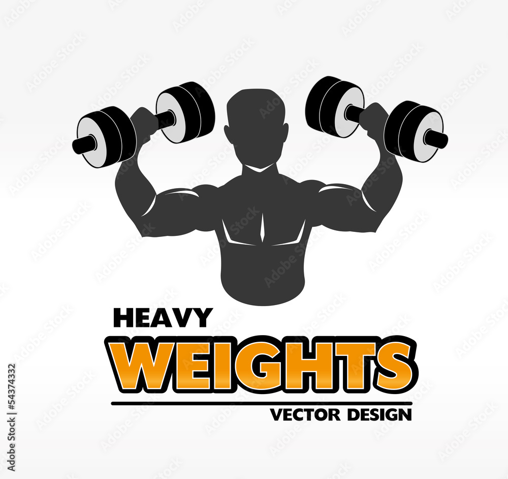 heavy weights Stock Vector | Adobe Stock