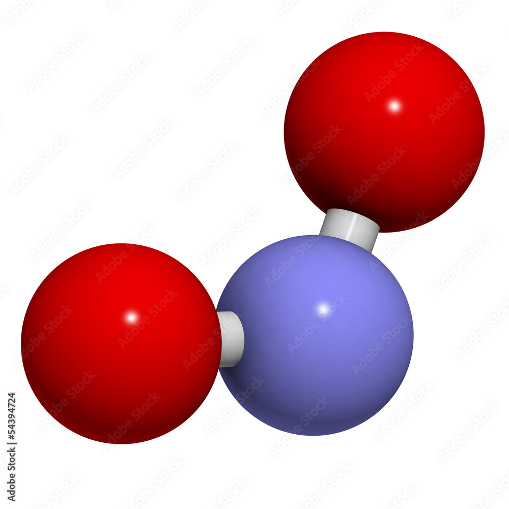 Nitrite (NO2-) anion. Stock Illustration | Adobe Stock