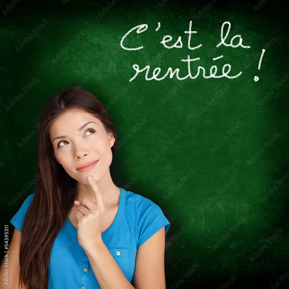 C'est la Rentree Scolaire - French back to school Stock Photo | Adobe Stock
