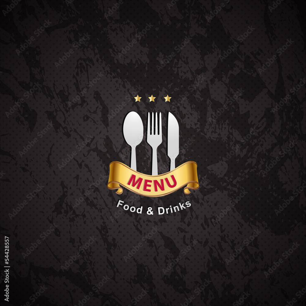 restaurant menu with ground background presentation Stock Vector ...