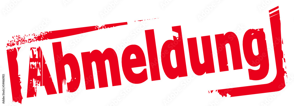 Abmeldung Stock Vector | Adobe Stock