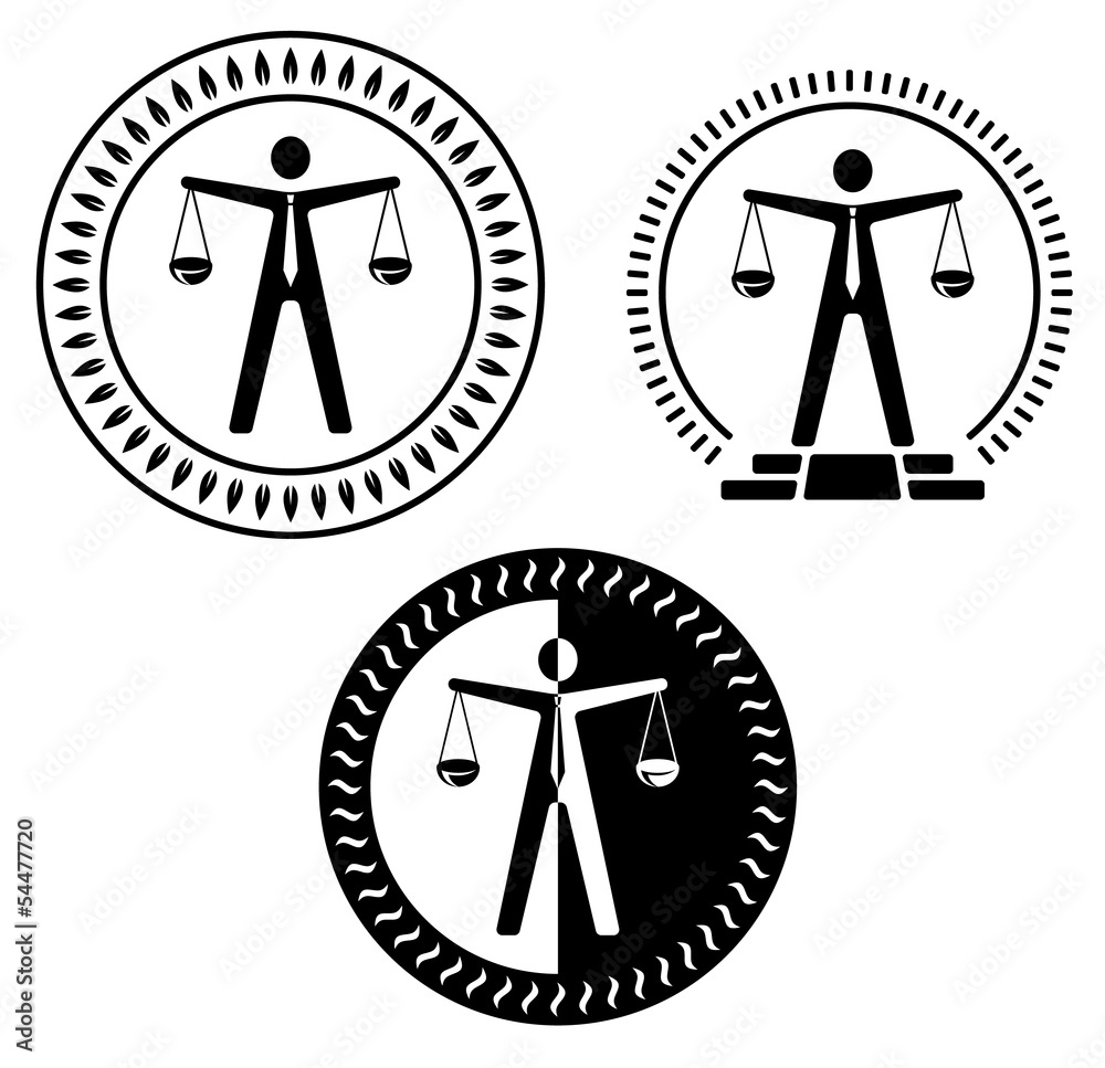 Justice man Stock Vector | Adobe Stock