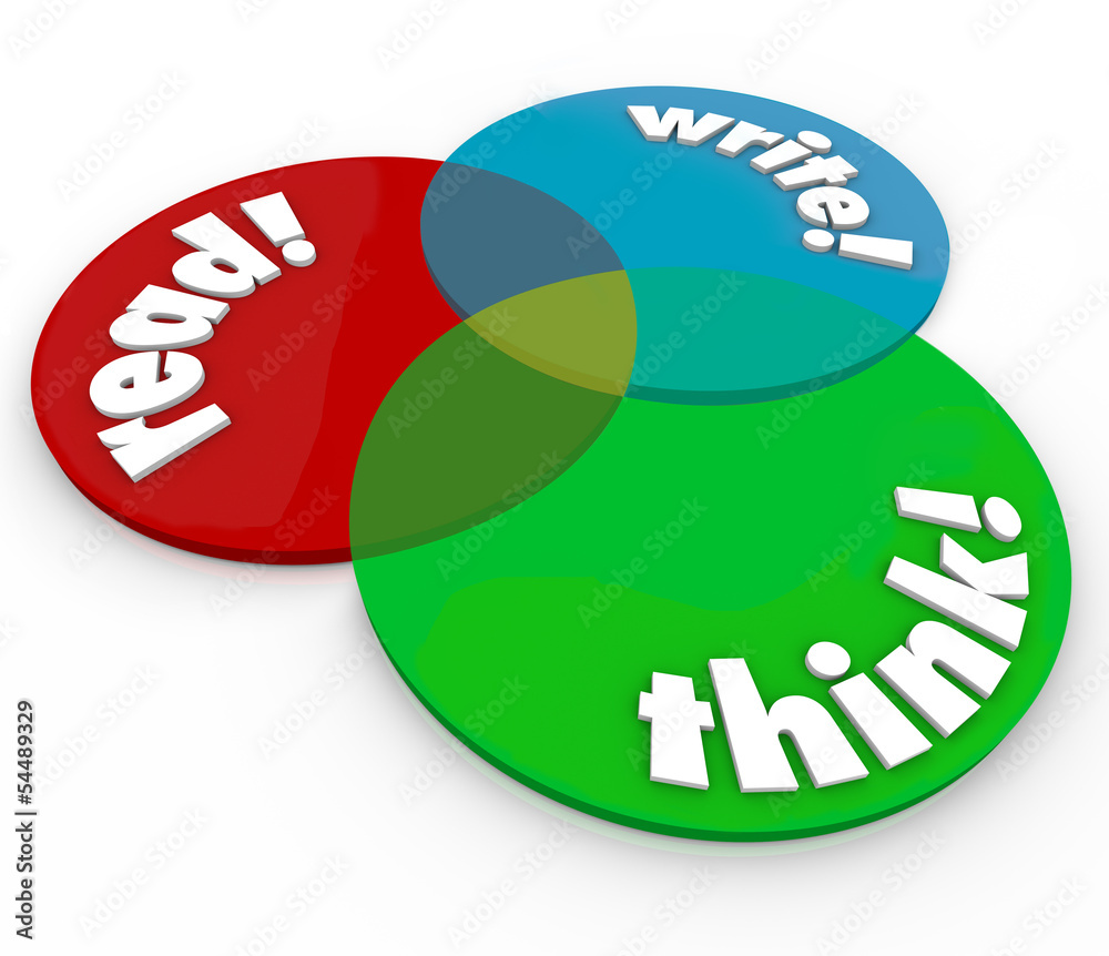 Read Write Think Venn Diagram Cognitive Learning Development Stock ...
