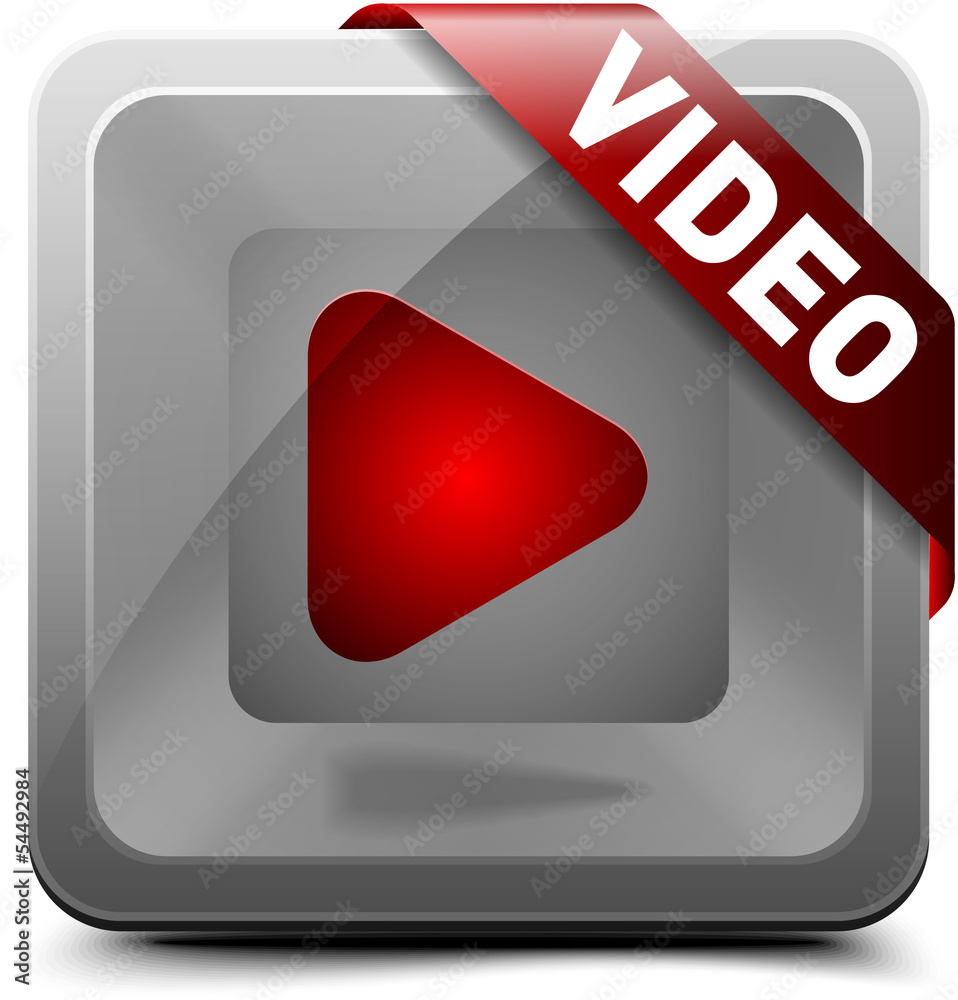 Watch Video button Stock Illustration | Adobe Stock