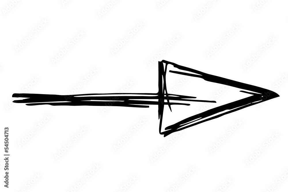 abstrakter Pfeil...Silhouette Stock-Illustration | Adobe Stock