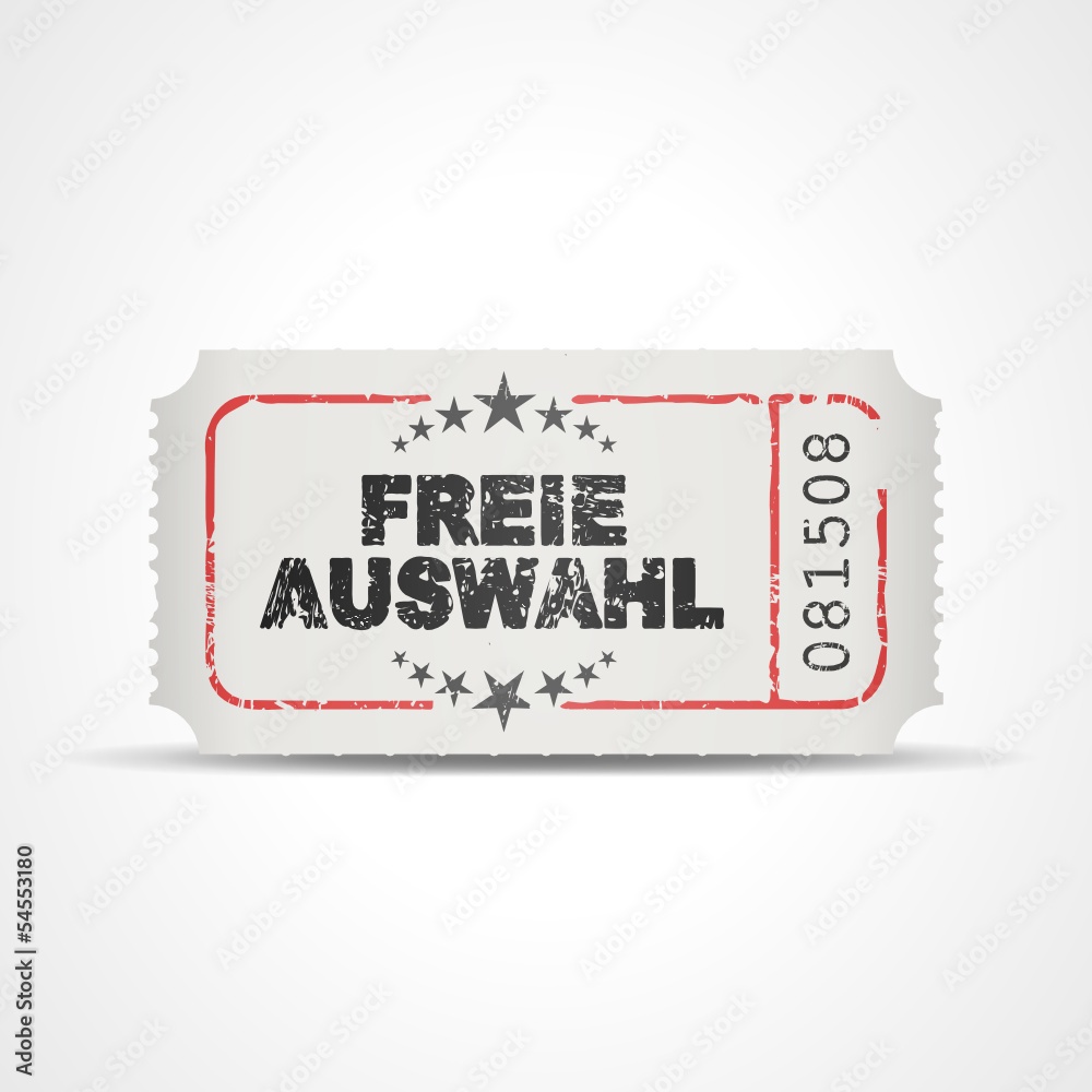 ticket v3 freie auswahl I Stock-Vektorgrafik | Adobe Stock