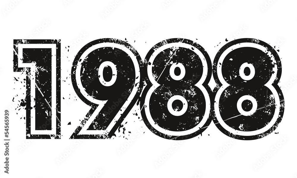 Jahrgang 1988 Stock Vector | Adobe Stock