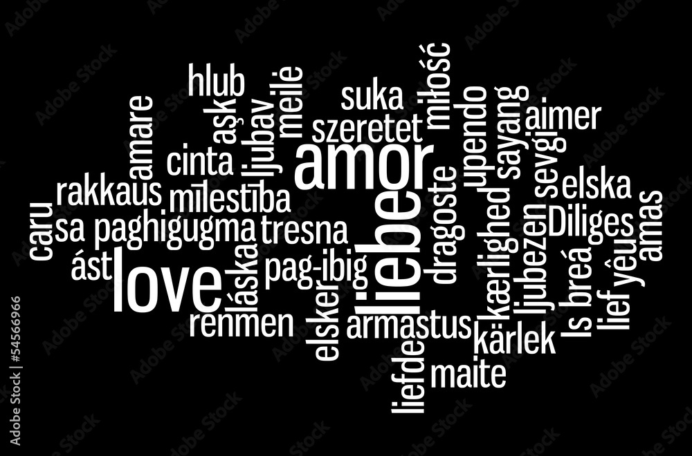 Love Word Collage