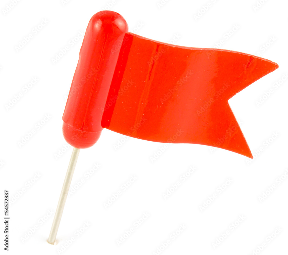épingle de signalisation drapeau rouge Photos | Adobe Stock