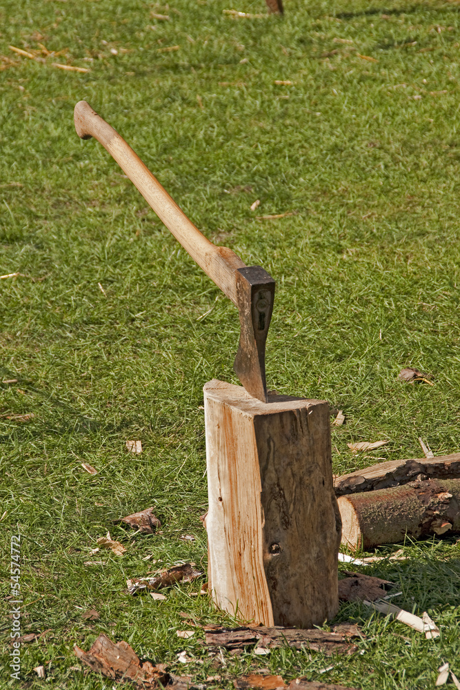 Platz zum Holzhacken Stock-Foto | Adobe Stock