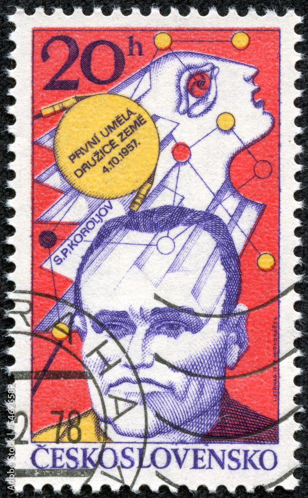 Soviet engineer and inventor of Sergey Korolev Stock Photo | Adobe Stock