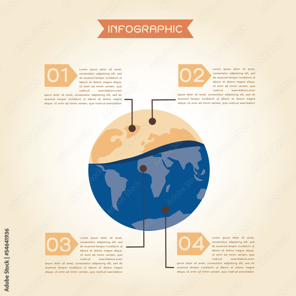 Global warming concept infographics Stock Vector | Adobe Stock