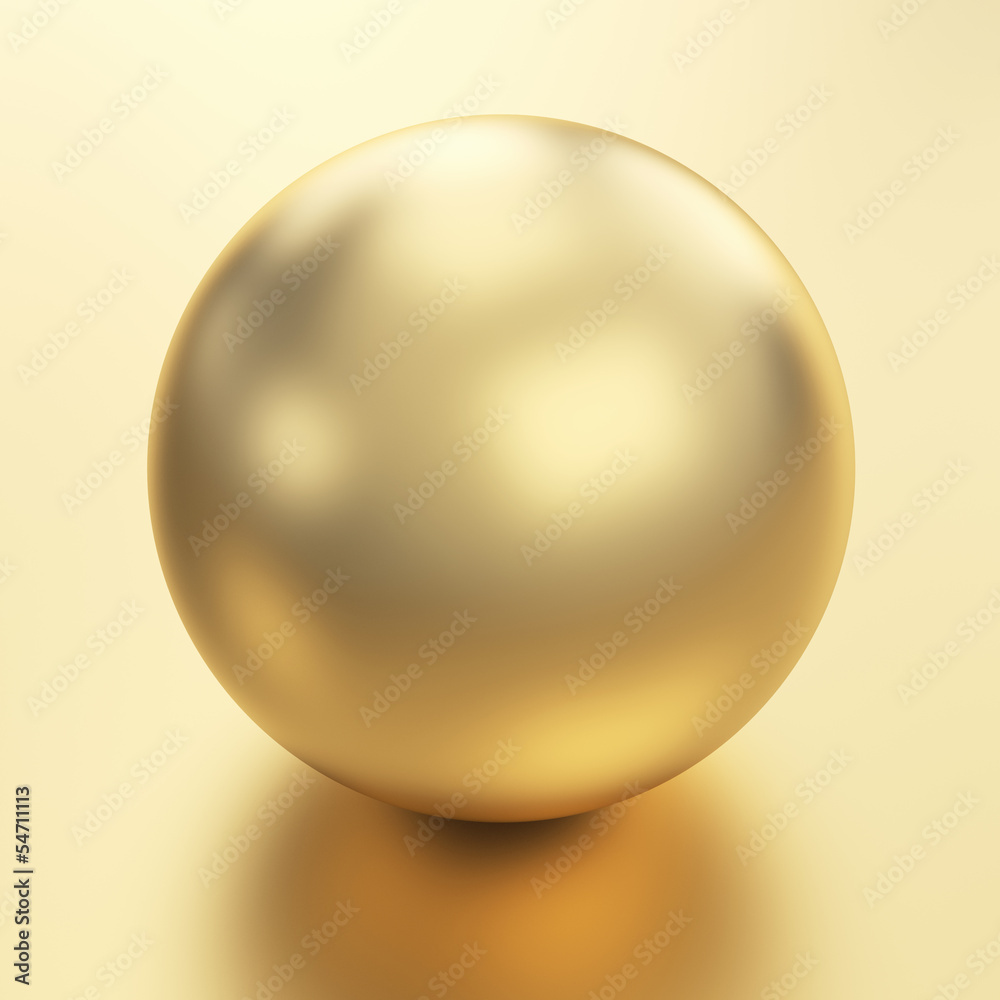 Beautiful golden sphere render isolated with clipping path Stock ...