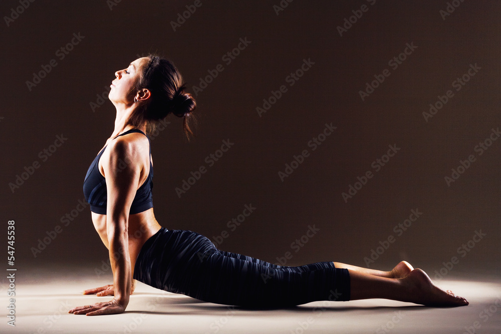Beautiful woman is working out Stock Photo | Adobe Stock