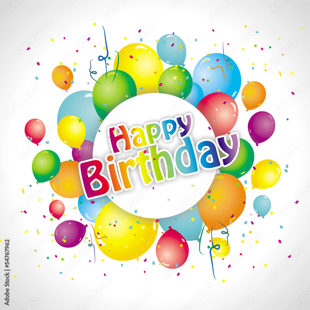 Happy Birthday Stock-Vektorgrafik | Adobe Stock